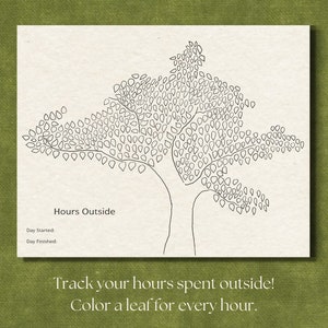 Hours Outside - Habit Tracking Poster - Summer Printable for Kids ...