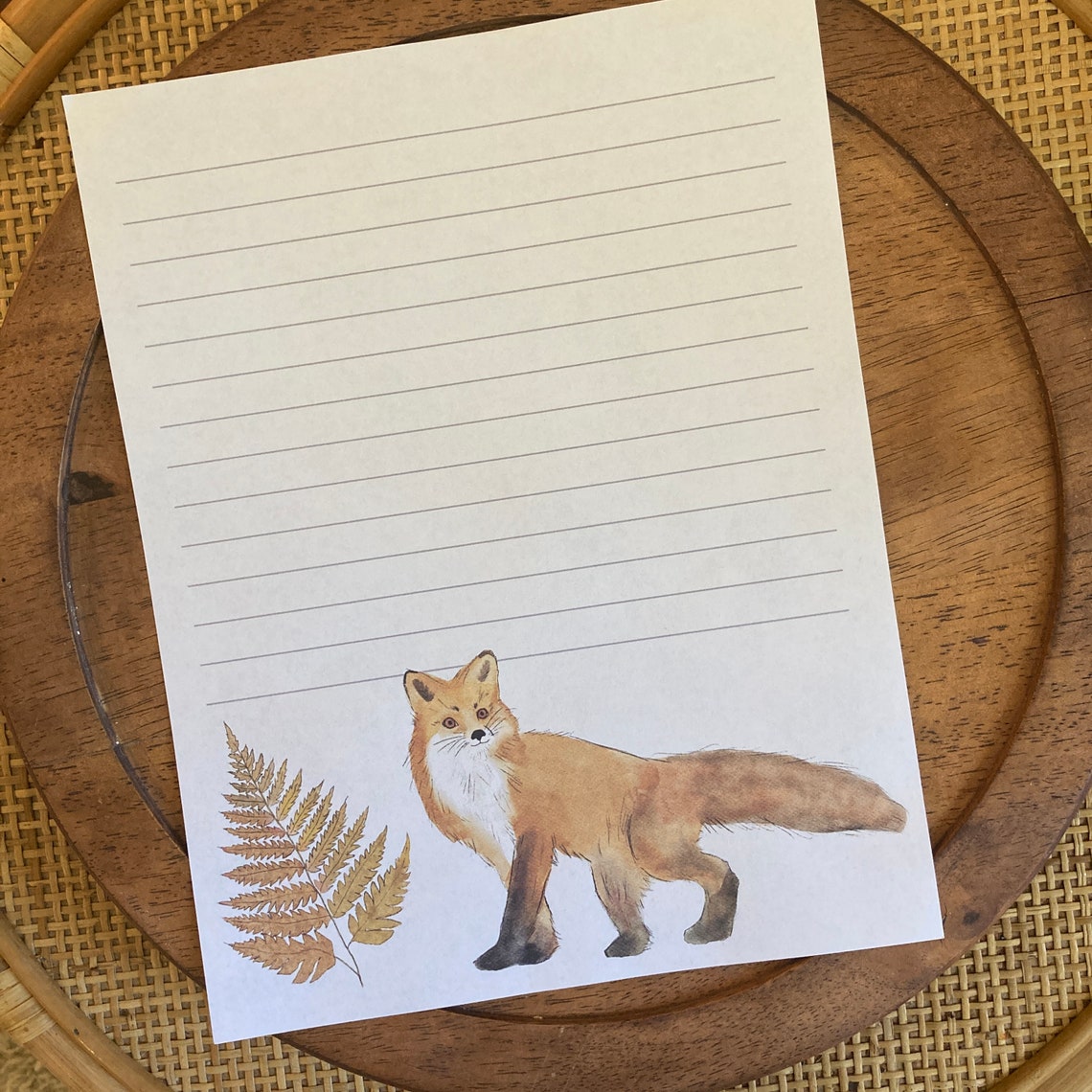 Fox Unit Study Bundle Nature Education Printables Watercolor Animal ...