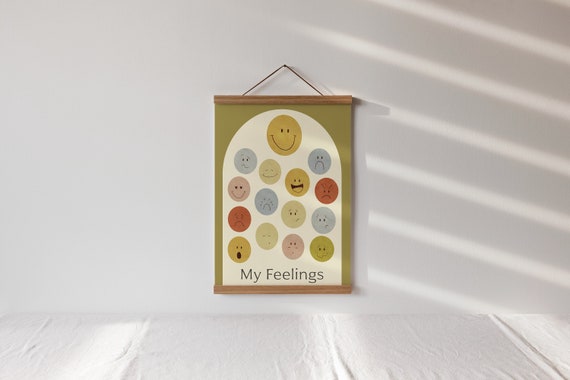 My Feelings Poster Emotions Chart Calm Down Corner | Etsy