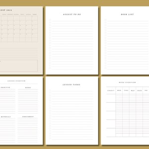 Homeschool Planner 2023-2024 - Lesson Plan - Meal Planner - Printable ...