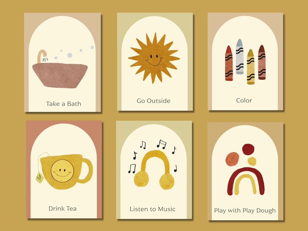 Emotional Regulation Activity Cards - Calm Down Corner - Occupational ...