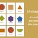 Minimalist Shape Flash Cards Printable Preschool Activity Classroom ...