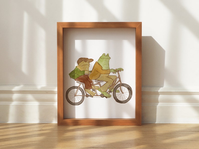 Frog and Toad on Bicycle Digital Poster - Book Character Classroom ...