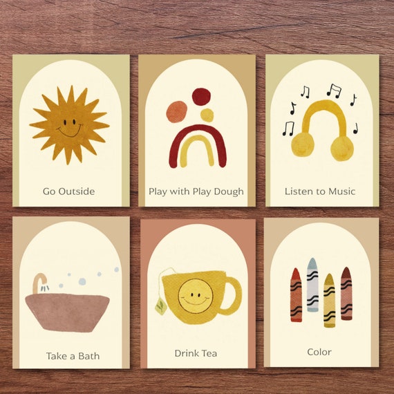 Emotional Regulation Activity Cards Calm Down Corner | Etsy