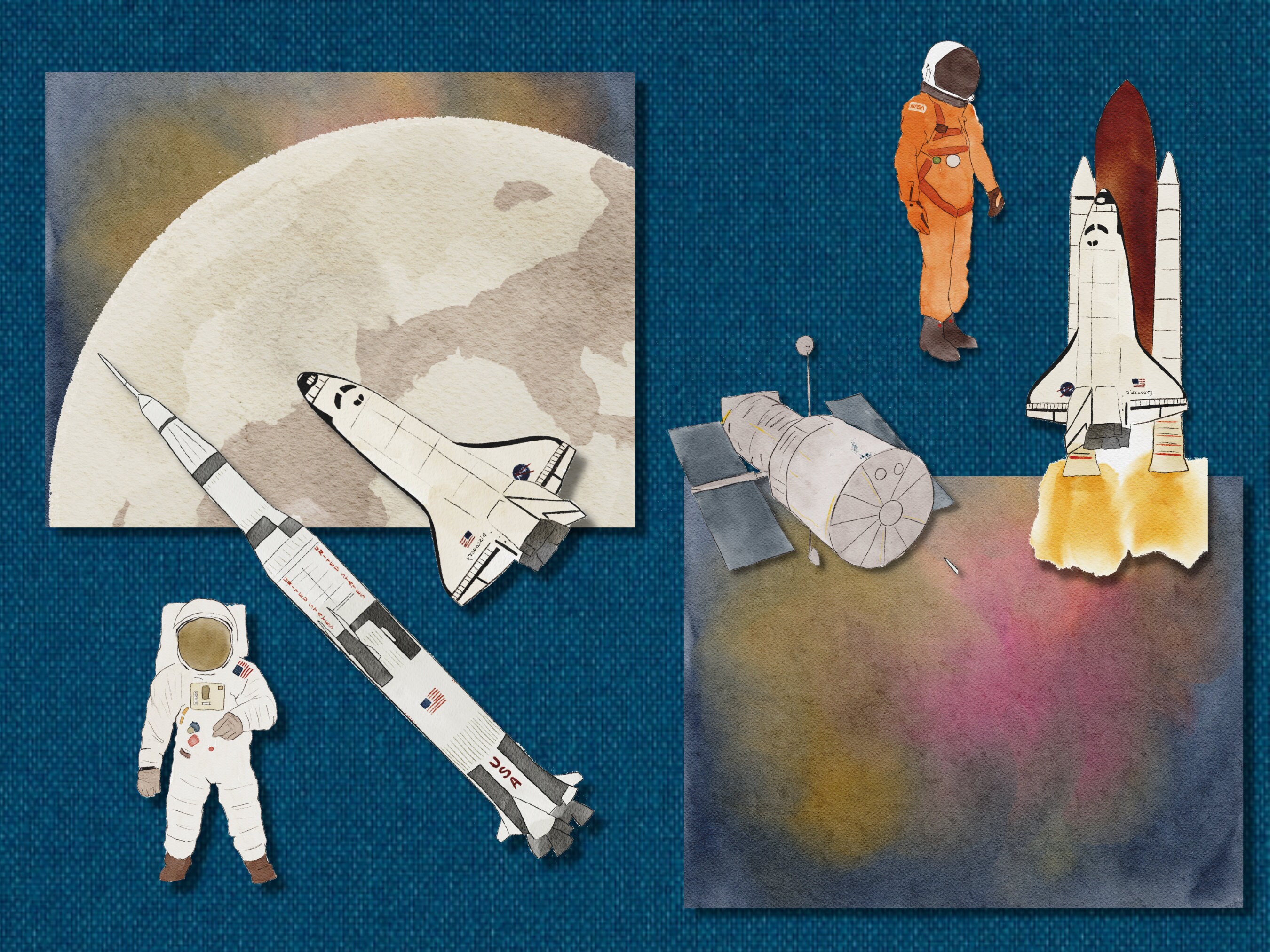 Moon Landing Unit Study - Space Shuttles, Space Suits - Elementary ...