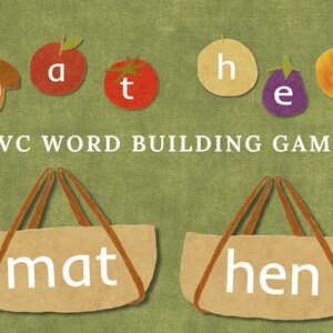 CVC Word Building Game - Homeschool Activity - Learn to Read - Phonics ...