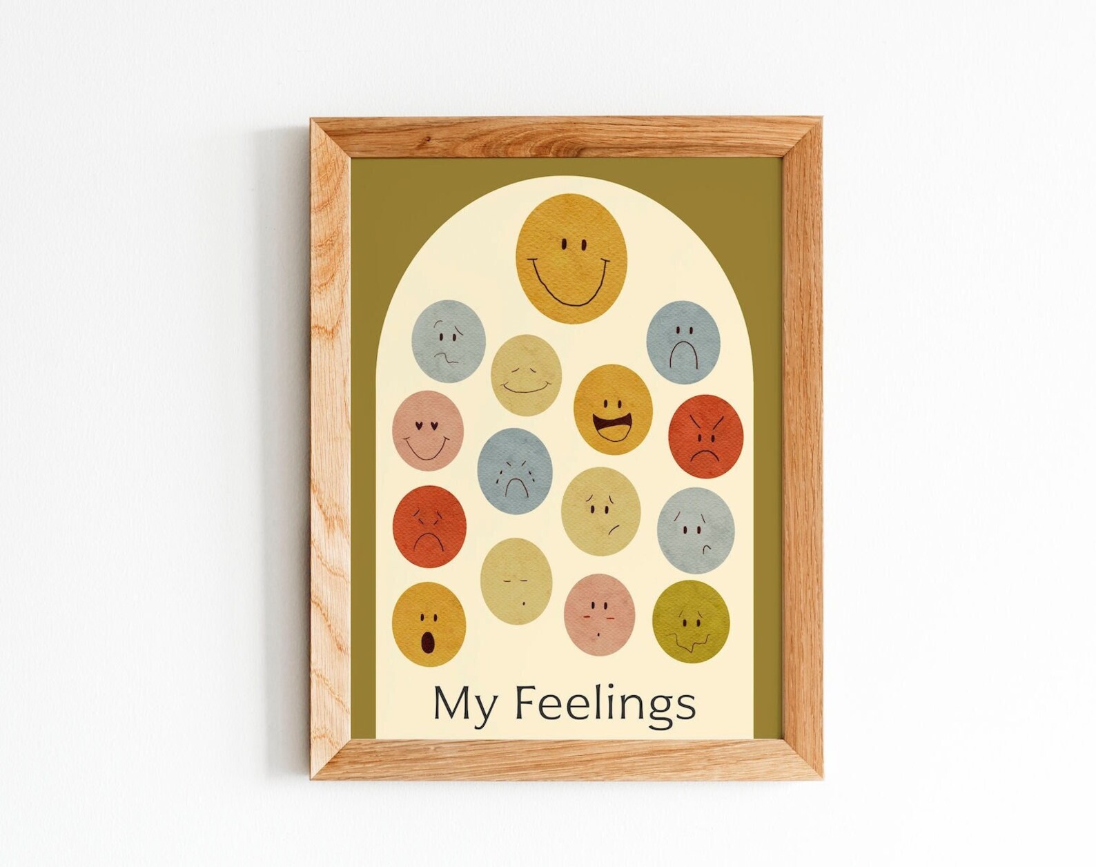 My Feelings Poster Emotions Chart Calm Down Corner - Etsy