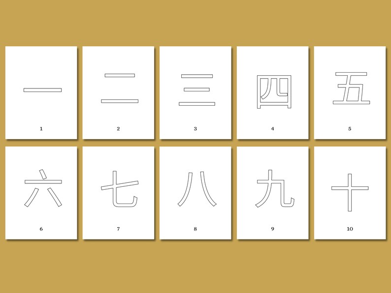 Mandarin Number Handwriting Practice - Chinese Numbers Script - Digital ...