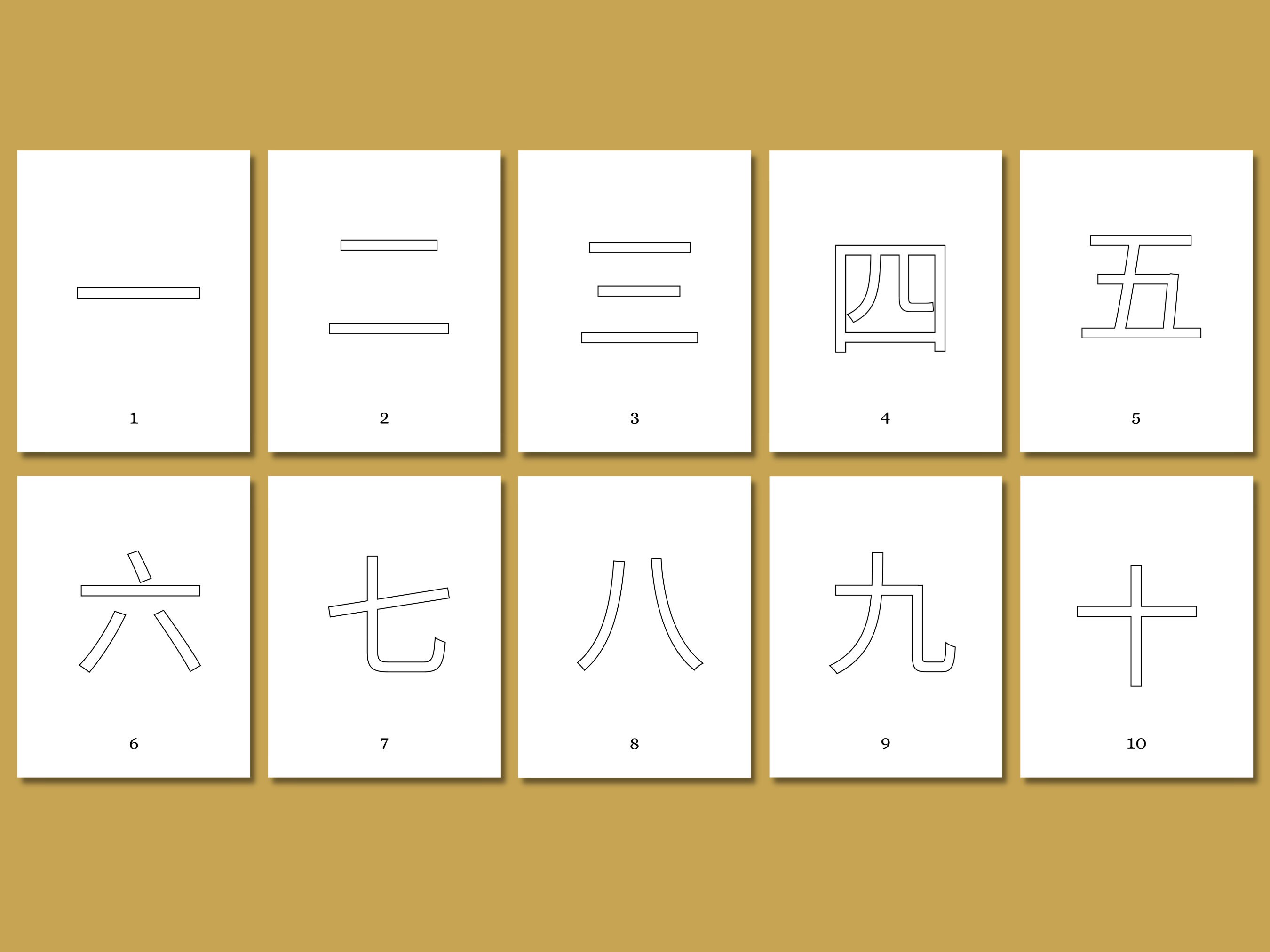 Mandarin Number Handwriting Practice - Chinese Numbers Script - Digital ...