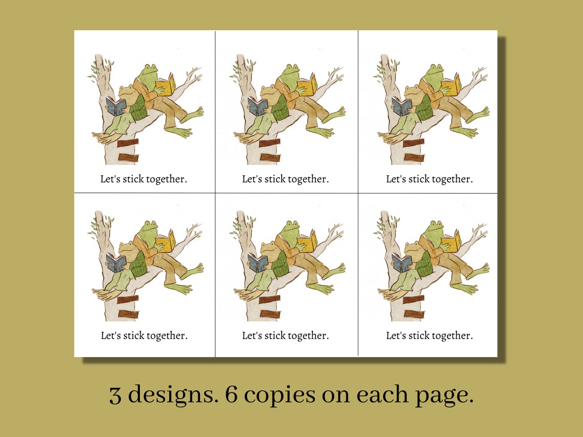 Frog and Toad Valentines - Printable Valentine's Day Cards for Kids ...