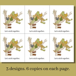 Frog and Toad Valentines - Printable Valentine's Day Cards for Kids ...