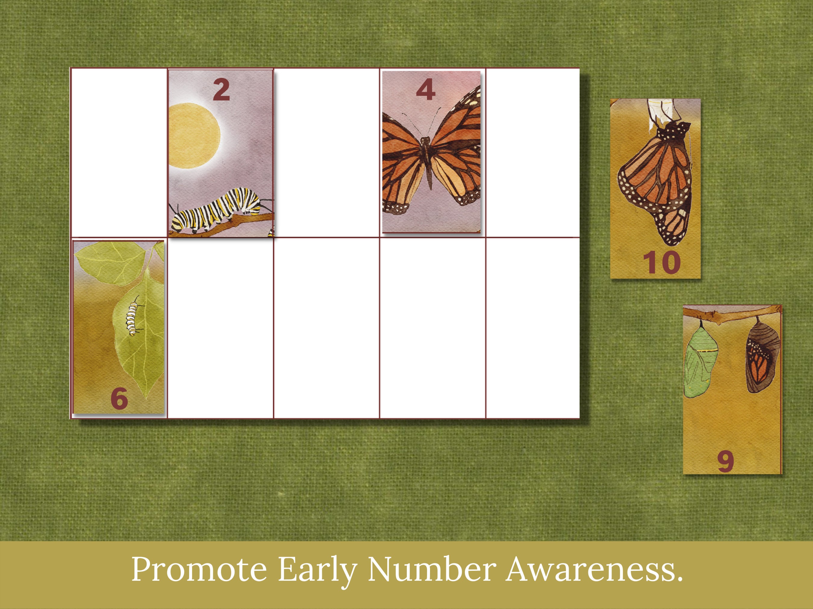 Butterfly Number Matching Activity - Nature Preschool Printables ...