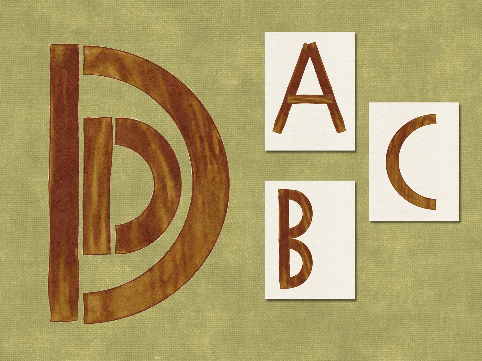 Letter Building Kit Capital Letter Flash Cards Visual - Etsy