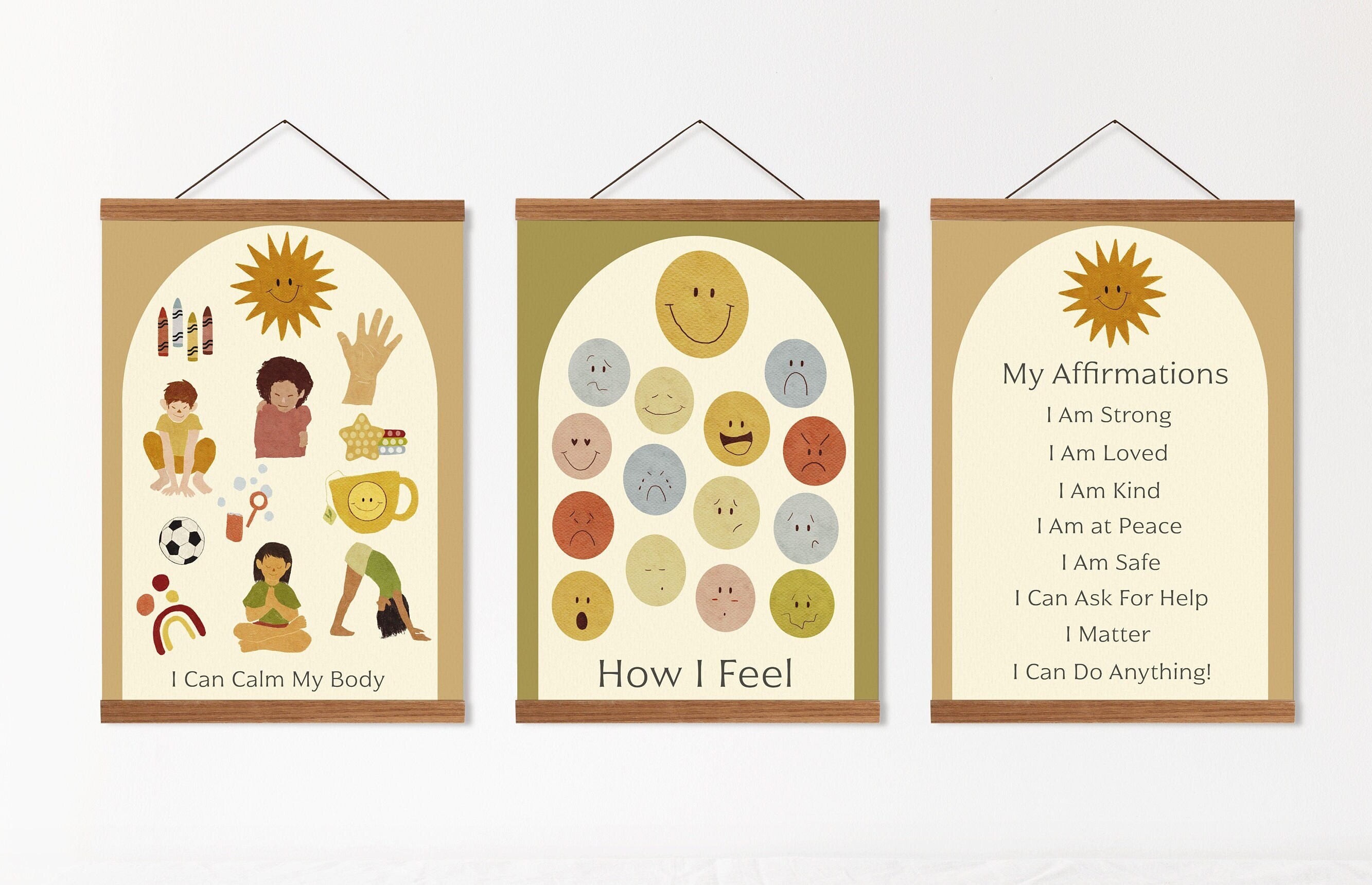 My Feelings Bundle Posters and Flashcards for Emotions Calm Down Corner ...