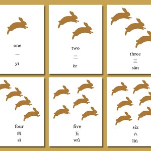 Mandarin Counting Flash Cards - Chinese Numbers Bilingual Printable ...