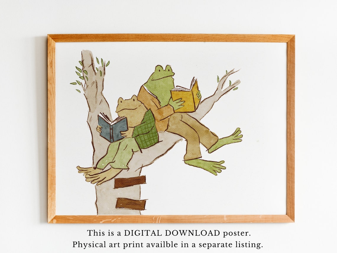 Frog and Toad Poster Classroom Decor Book Characters - Etsy