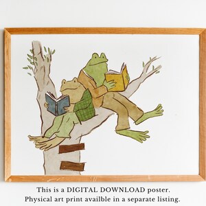 Frog and Toad Poster - Classroom Decor - Book Characters - Watercolor ...