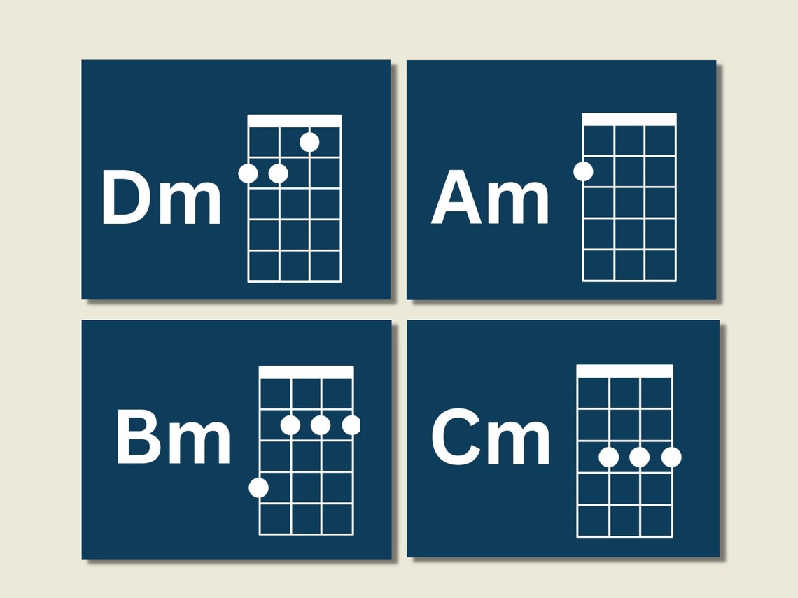 Ukulele Chord Chard Flash Cards - Learn the Ukulele - Music for Kids ...