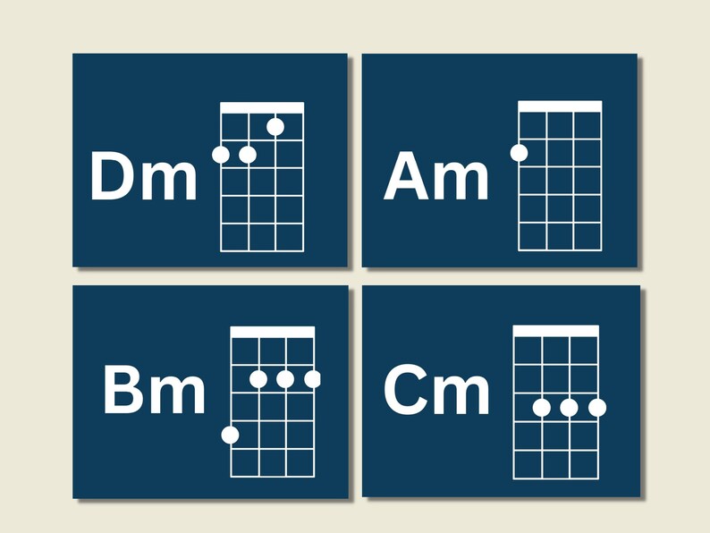 Ukulele Chord Chard Flash Cards - Learn the Ukulele - Music for Kids ...