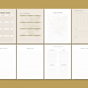 Homeschool Planner 2023-2024 - Lesson Plan - Meal Planner - Printable ...