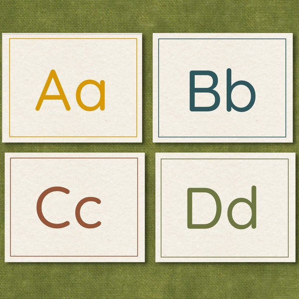 Alphabet Cards - Etsy UK