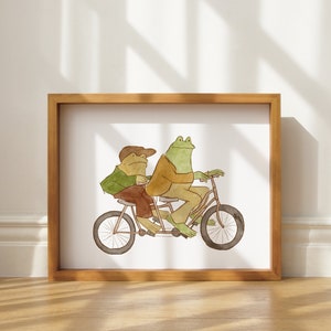 Frog and Toad on Bicycle Digital Poster - Book Character Classroom ...