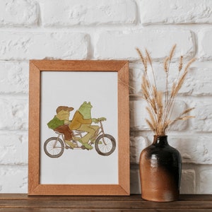Frog and Toad on Bicycle Digital Poster - Book Character Classroom ...