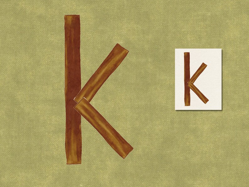 Letter Building Kit Capital Letter Flash Cards Visual - Etsy