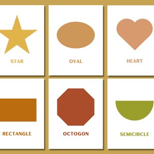 Minimalist Shape Flash Cards - Printable Preschool Activity - Classroom ...