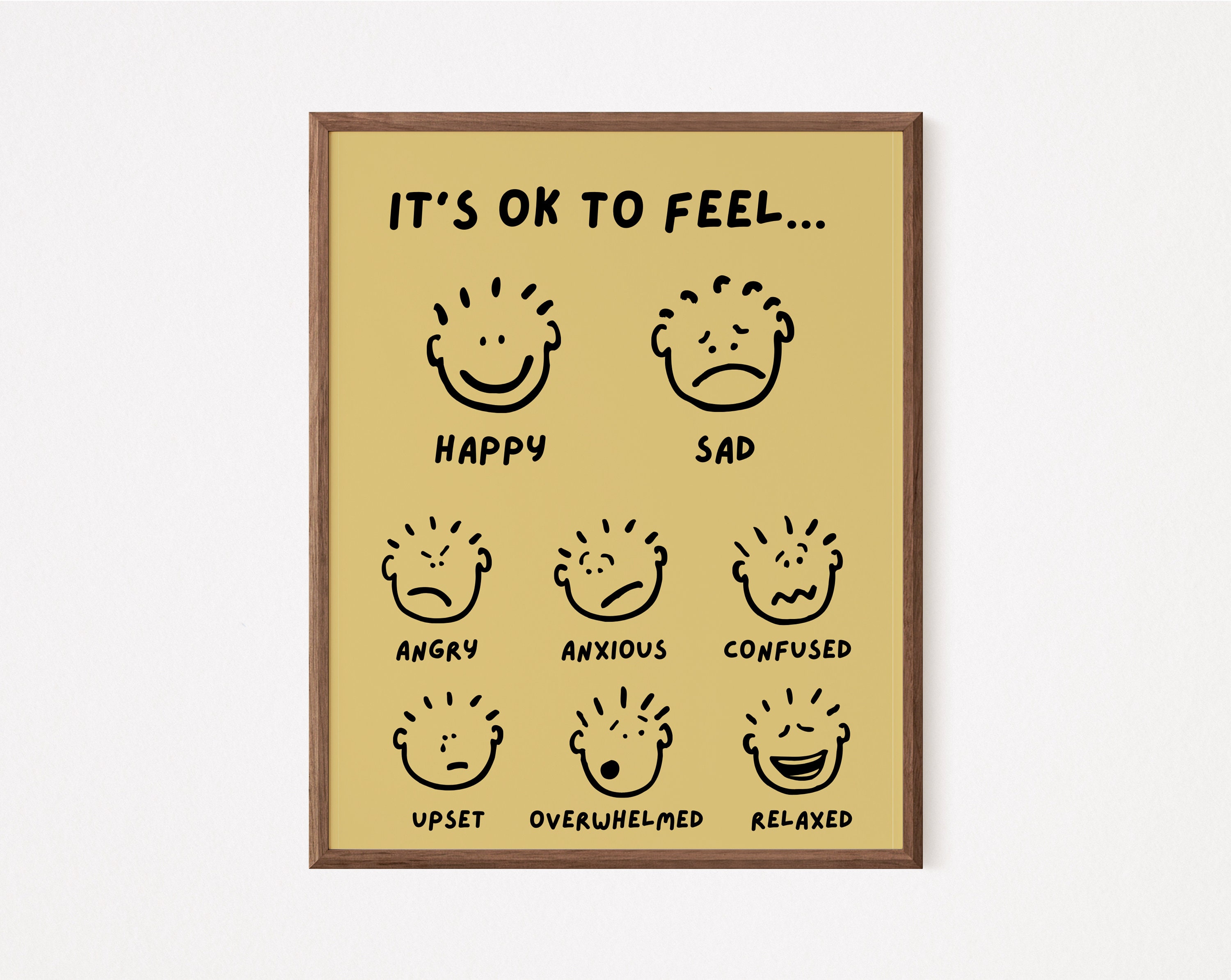 Calm Down Poster Classroom Set Calming Decor Wall Art Printable Middle ...