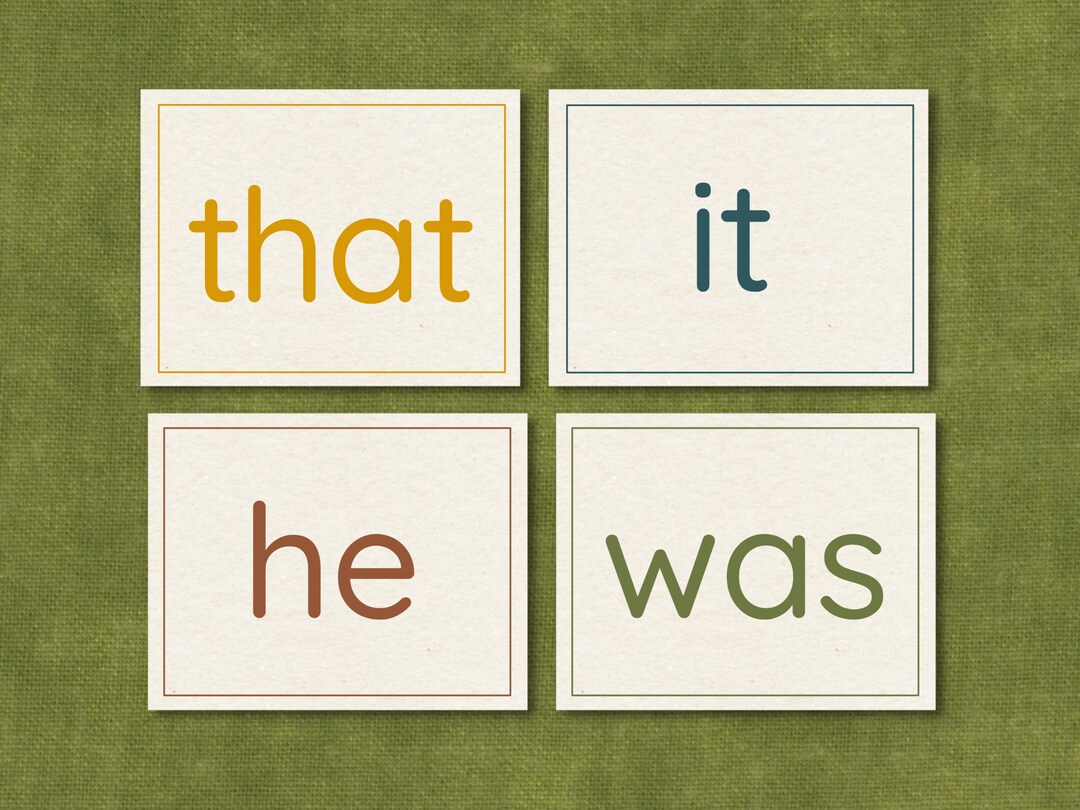 Sight Word Flash Cards - High Frequency Words - Fry 100 Sight Word List ...