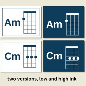Ukulele Chord Chard Flash Cards - Learn the Ukulele - Music for Kids ...