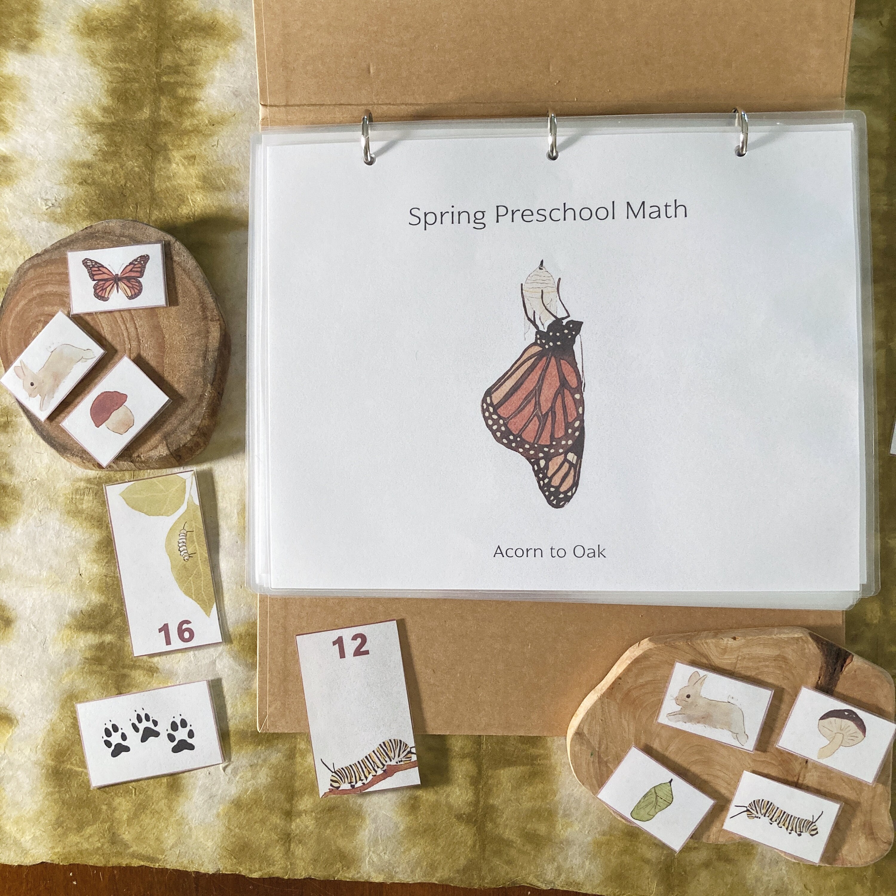 Math Busy Book Spring Preschool Nature Based Curriculum - Etsy