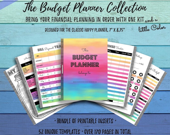 Classic Happy Planner Budget Planner Printable Finance | Etsy