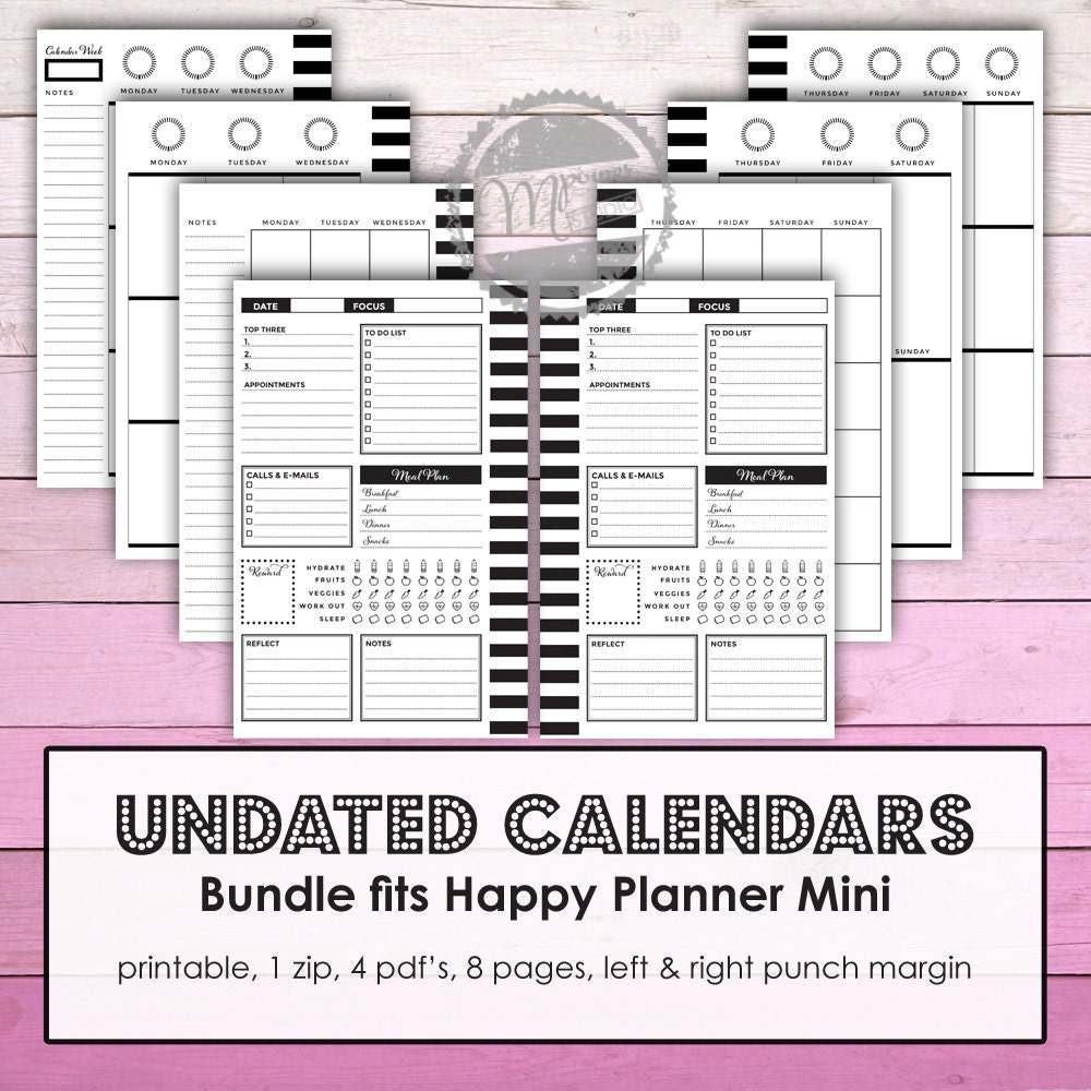 Calendars & Planners Paper Paper & Party Supplies Mambi Mini Happy ...