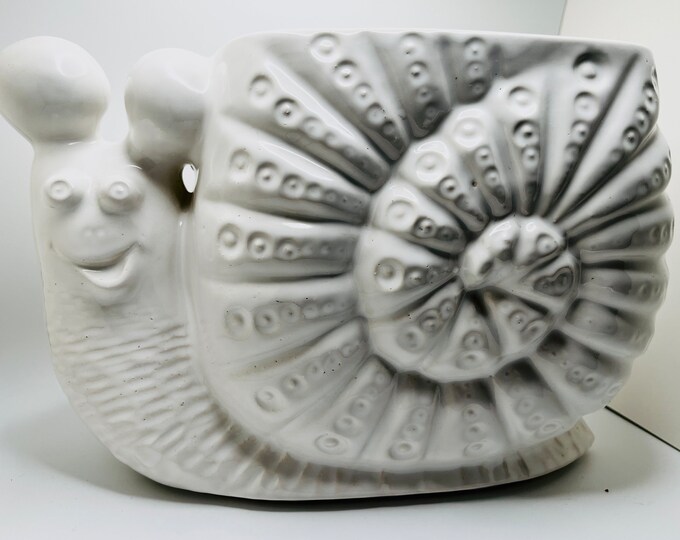 RARE Large Vintage Mccoy Snail Planter 545 - Etsy