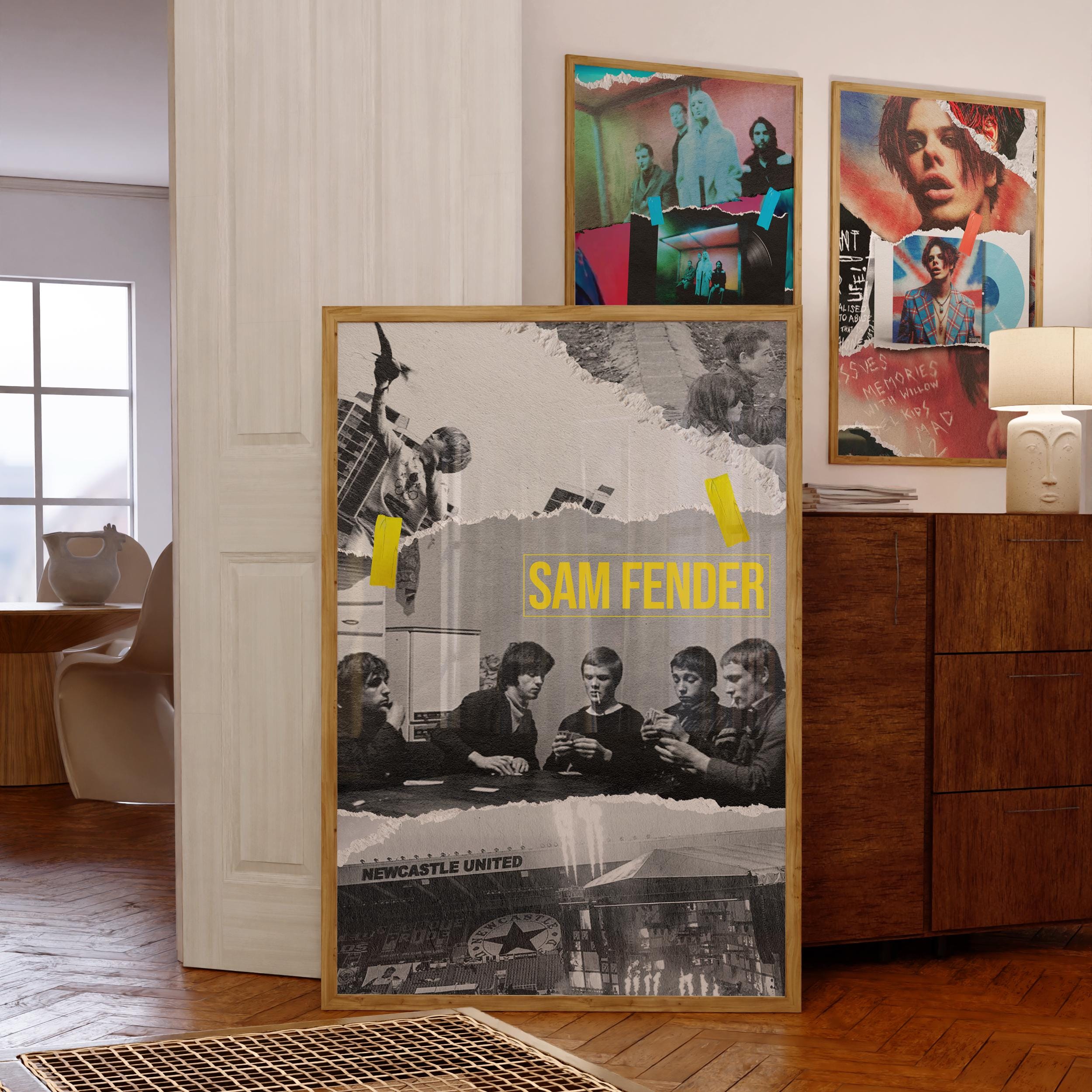 Sam Fender People Watching Tour Poster, Indie Music, Collage, Concert ...