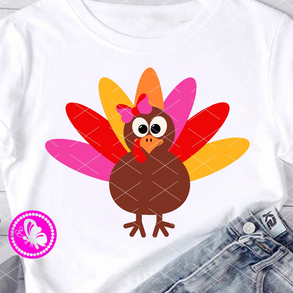 Turkey feathers svg Thanksgiving decor Girl Turkey face svg | Etsy