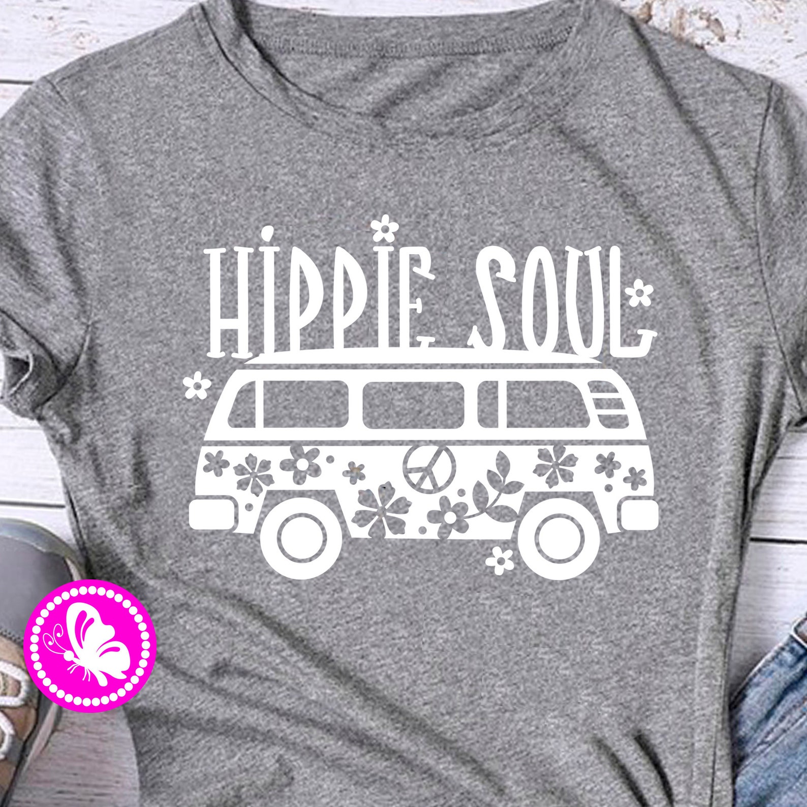 Hippie Soul Svg Quote Peace Love Svg Hippie Decor Boho Etsy