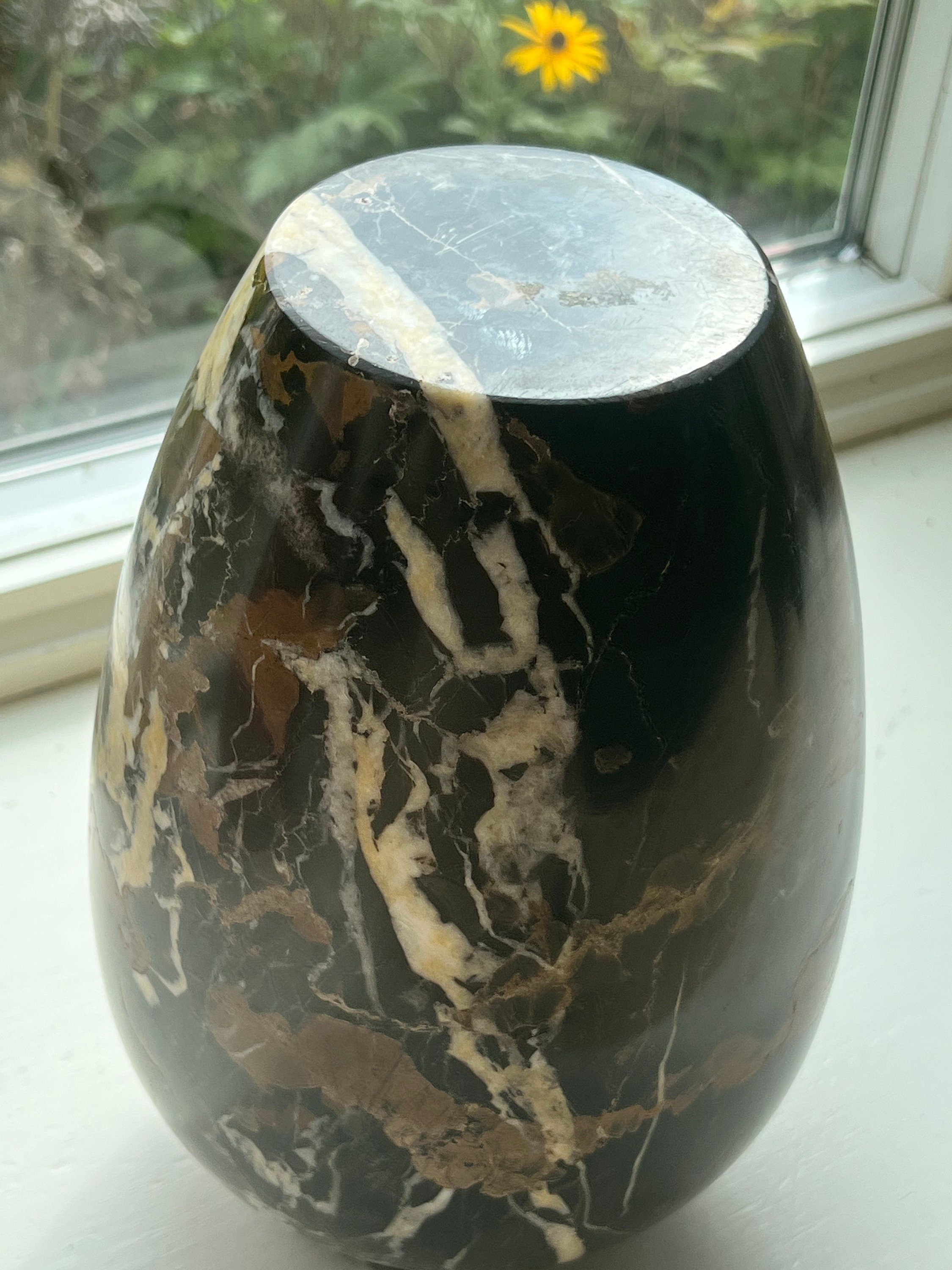 Vintage RARE English Blue John Granite Stone Vase & Box Set - Etsy