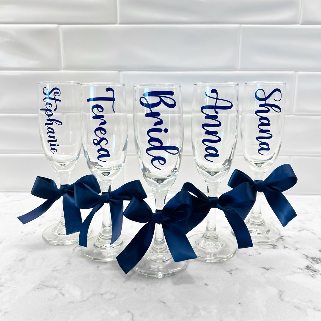 Personalized Champagne Flute - Customizable Glassware for Weddings ...