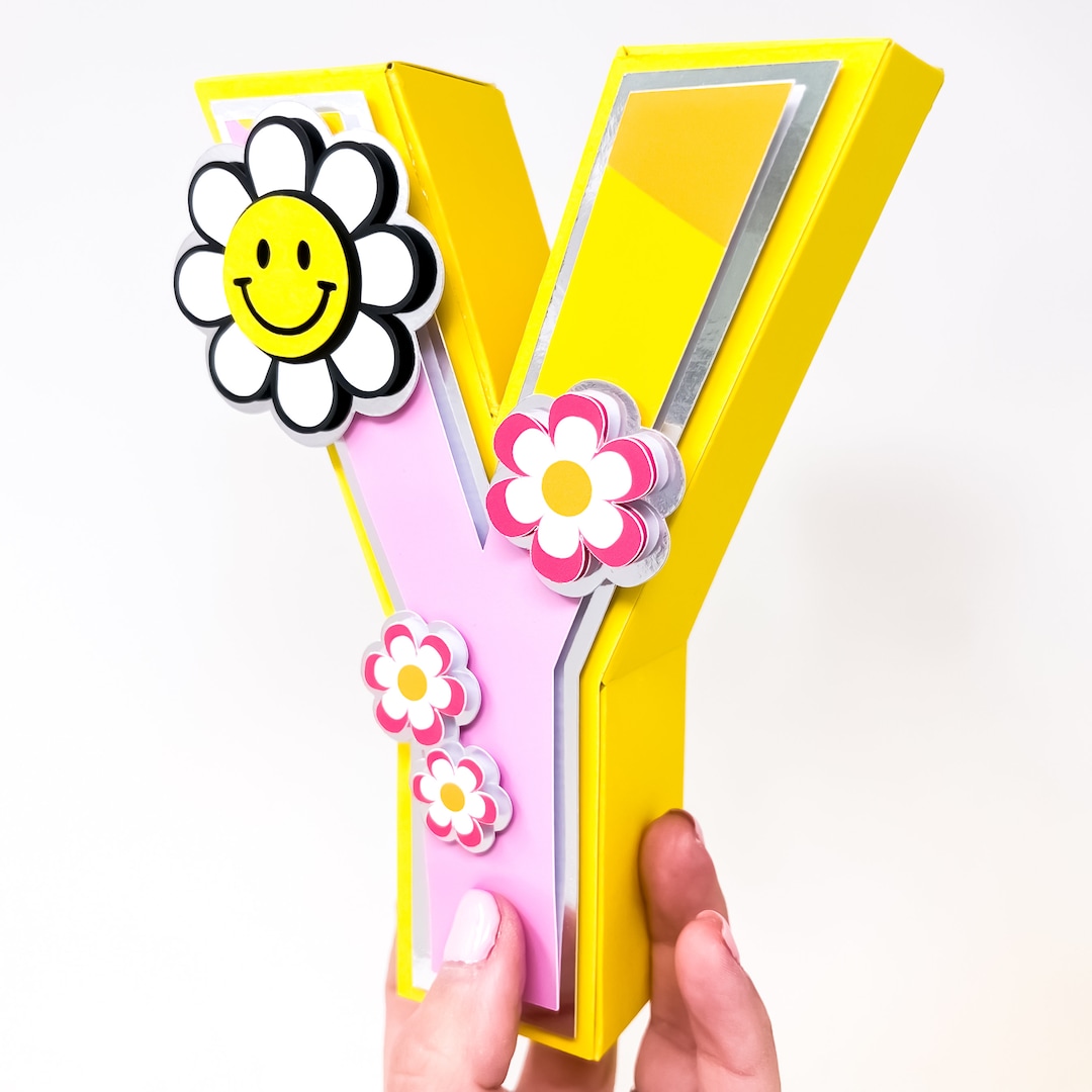 Custom 3D Cardstock Letters: Groovy Hippie Party Decor - Etsy