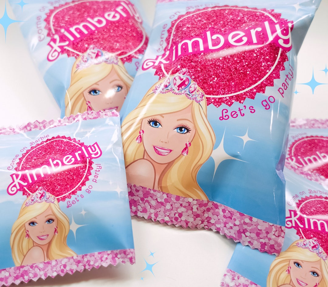 Barbie Dream Party Chip Bags Customizable Snack Bags - Etsy