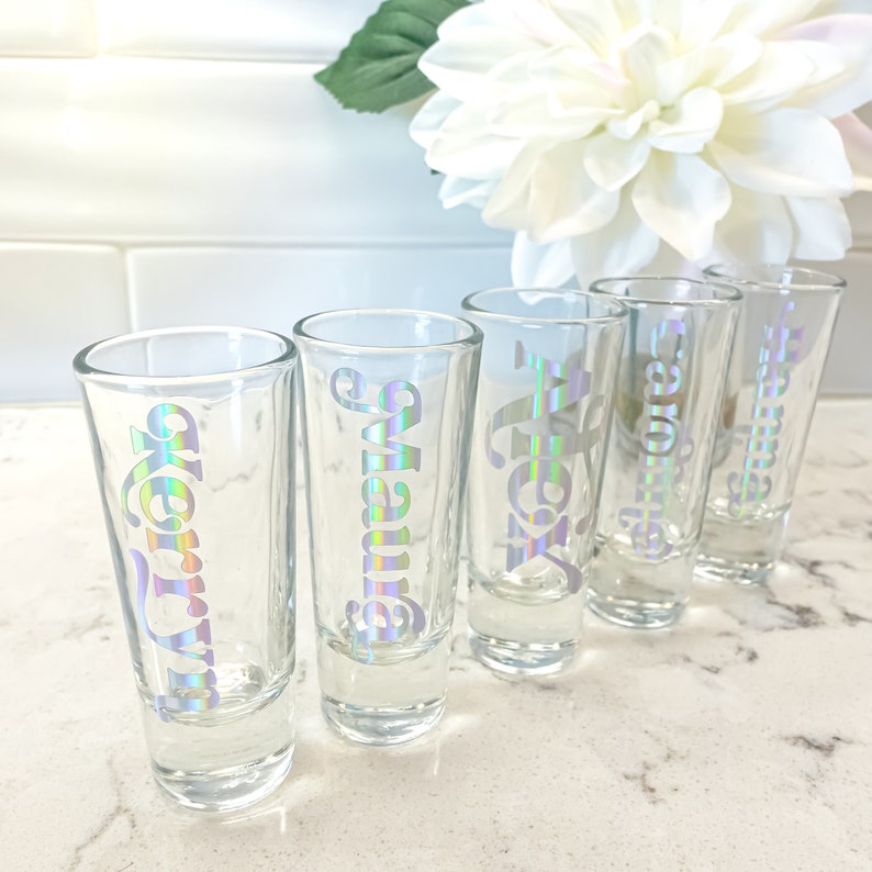 Personalized Shot Glass: Calligraphy Name, Custom Party Favor - Etsy