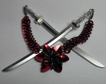 Chainmail flower | Etsy