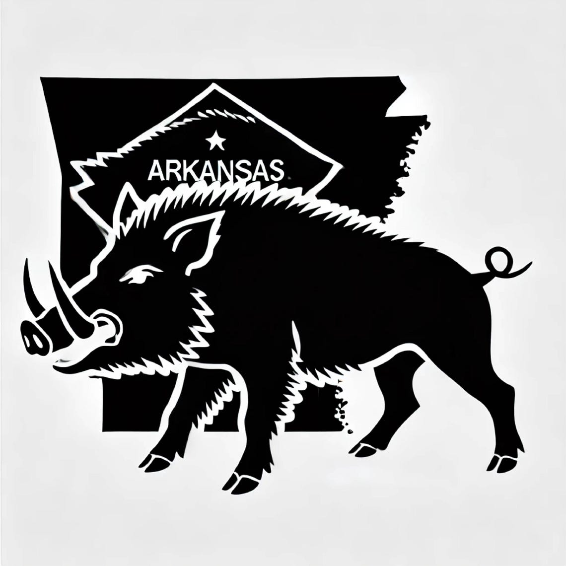 SVG, PDF, PNG, Jpeg of Arkansas Razorback Vector. Instant Download ...