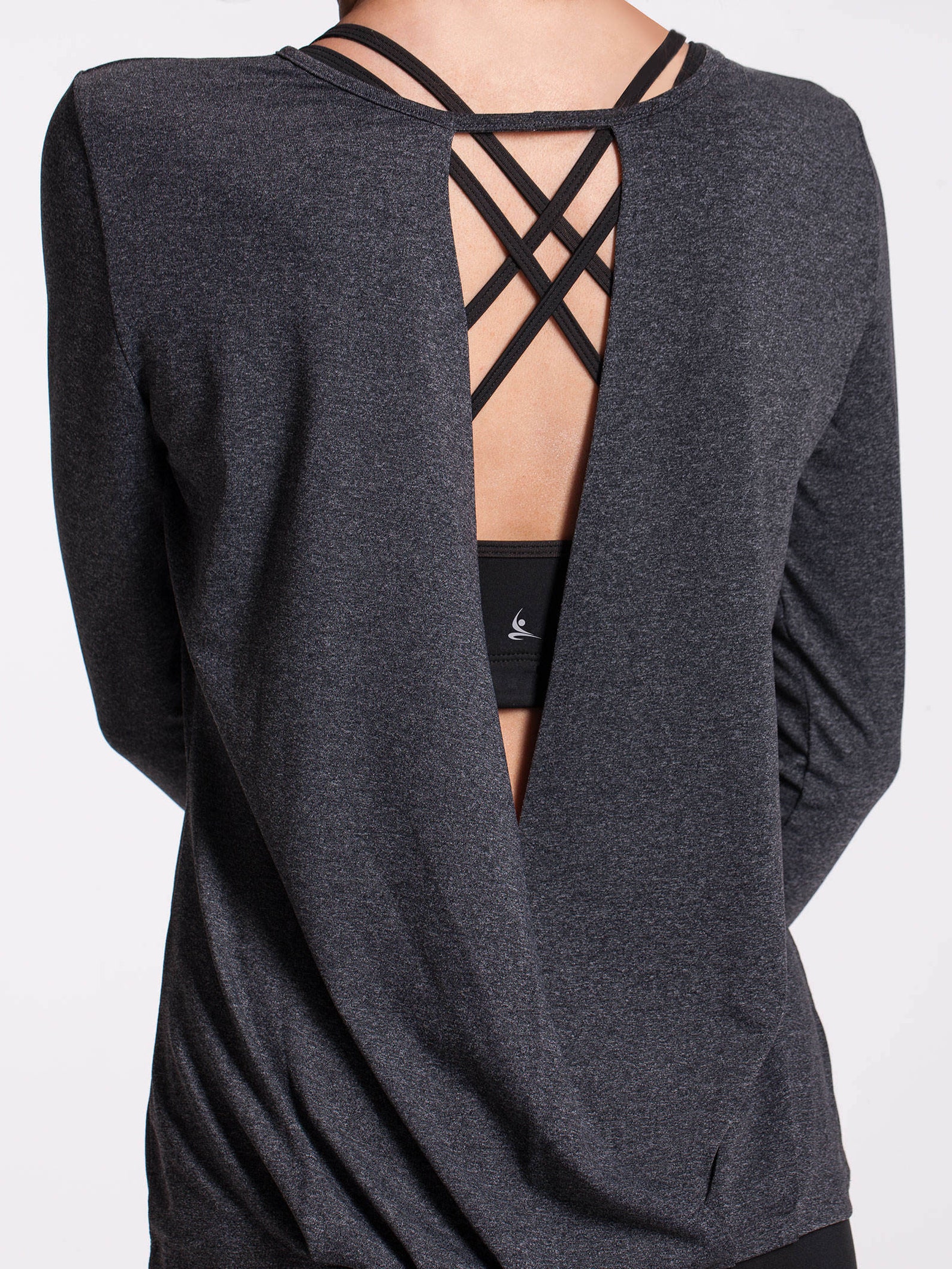 Open Back Yoga Top, Long Sleeve Yoga Sweatshirt, Backless Yoga Top ...