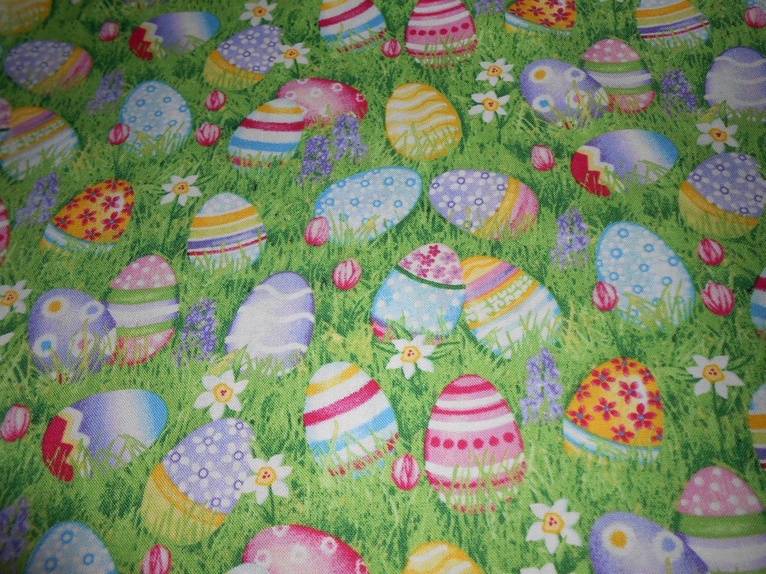 Easter Eggs Easter Eggs Henry Glass Hoppy Hunting 50 X 110 Cm Patchwork ...