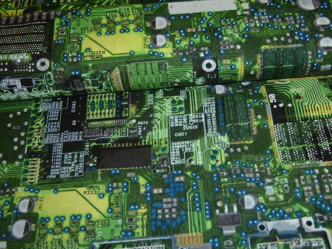 Circuit Board Technology Circuit Board Timeless Cotton Patchwork Fabric ...