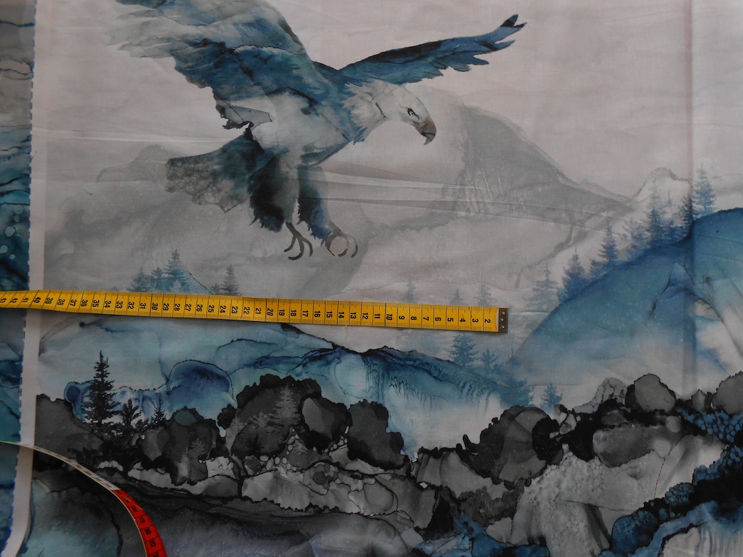 Panel Eagle 64 X 110 Cm Northcott Soar Patchwork Cotton - Etsy